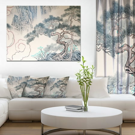 Chinese Blue Tree Art - Floral Painting Canvas | Walmart Canada