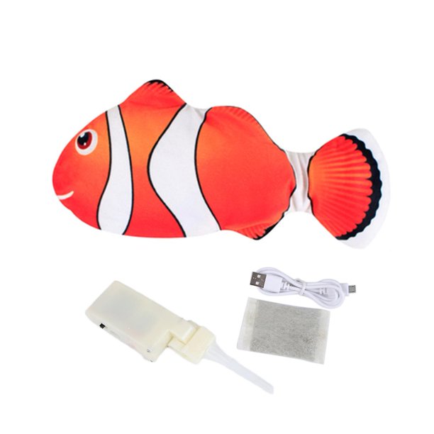 Flopping Fish Moving Fish Plush Toy With Light And Sound Realistic ...