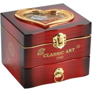 4" X 6" White Lacquer Photo Frame Music Box With New "Pop-Out" Lens ...