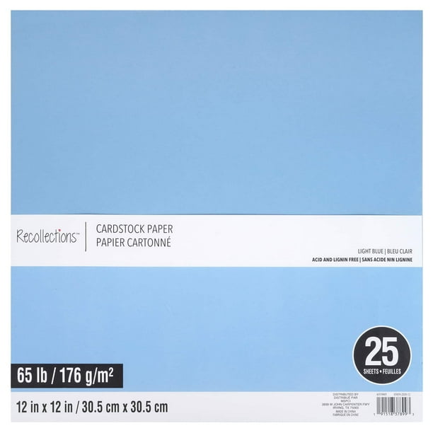 12 Packs: 25 ct. (300 total) 12" x 12" Cardstock Paper by Recollections ...