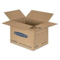 Bankers Box SmoothMove Basic Moving Boxes, Small, Kraft, Black, 25 ...