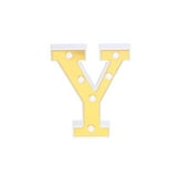 Efavormart 6" 3D Gold Marquee Letters 5 LED Light Up Letters Warm White ...