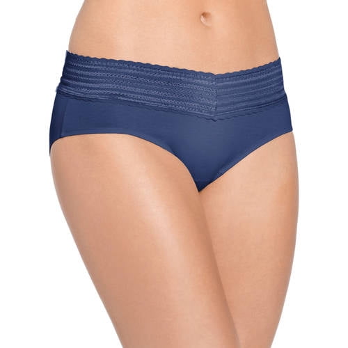 Blissful Benefits By Warners No Muffin Top Hipster With Lace Cotton