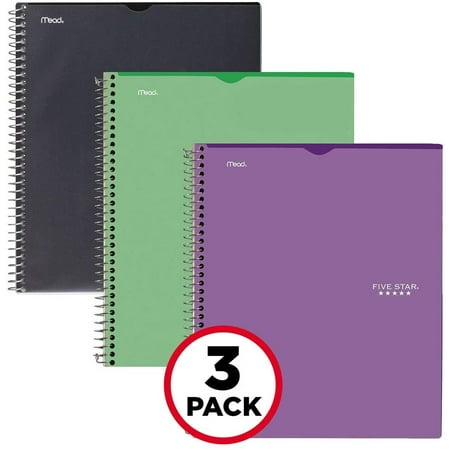 Five Star Interactive Notetaking, 1 Subject, College Ruled Spiral ...