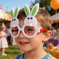 Easter Bunny Glasses, 12 Pack Easter Party Glasses Frame With Glitters ...