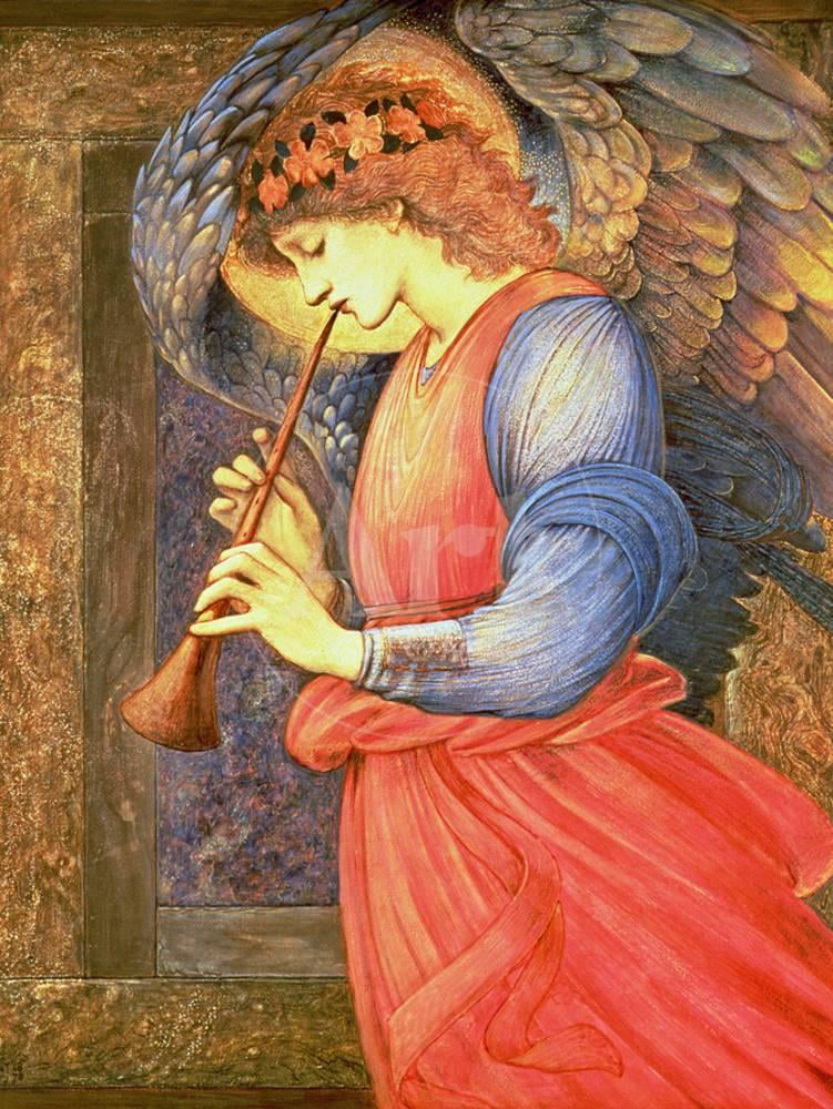 An Angel Playing a Flageolet, 1878, Figurative Religion Unframed Giclee ...