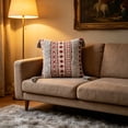 Boho Tufted Pillow Cover with Tassels – Woven Jagged Pattern Ethnic ...
