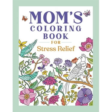 Stress Relief Coloring Book for Adults (Paperback) - Walmart.com