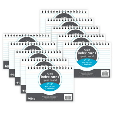 C-Line Spiral Bound Index Card Notebook with Index Tabs - Assorted ...