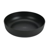 Mainstays Eco-Friendly Recycled Plastic Dinner Bowl 43 Ounce Black ...