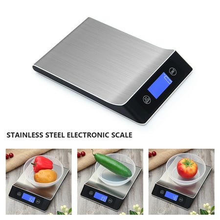 HOTBEST 15KG Digital Kitchen Scale Food Weighing Scales with LCD ...