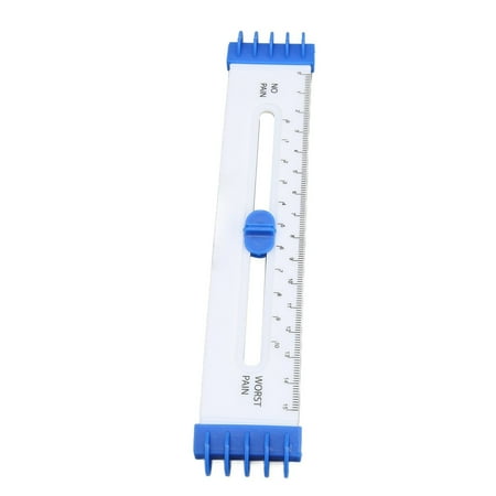 Pain Ruler, Plastic Easy Usage Blue White Test Pain Rating Ruler Small ...