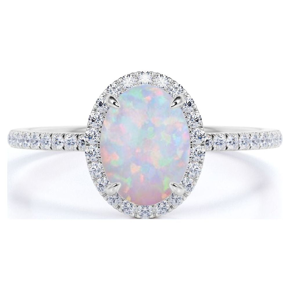 Click here for Jeenmata Antique 1.5 Ct Oval Cut Opal And Moissani... prices
