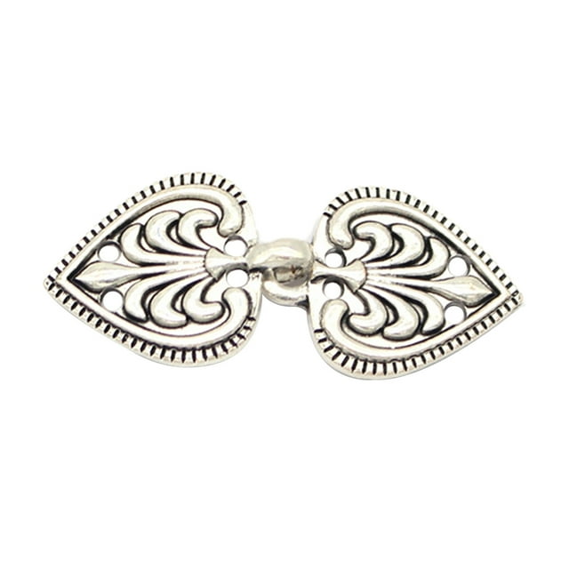 Cloak Cape Fastener Sew on clip for Shrug Coat Jacket Clasp Heart ...