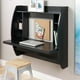 Zimtown Wall Mounted Floating Computer Desk with Storage Shelf ...