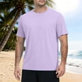 AHMOMEI Quick Dry Gym Shirt Men Ice Silk Men's Short-Sleeve Shirt Crew ...