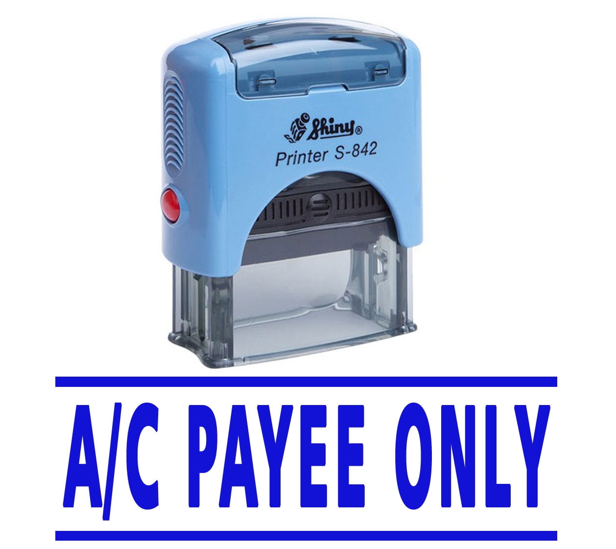 A/C PAYEE ONLY Self Inking Rubber Stamp Office Stationary Custom Shiny ...