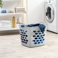 Mainstays Flexible Plastic Laundry Basket, Soft Silver, 6 Pack ...