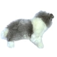 Auswella Grey Coated Border Collie Plush Animal- Stuffed Animal ...
