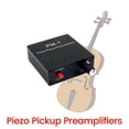 DC5V 6.35mm Guitar Piezo Contact Pickup Preamplifiers for Guitar Violin ...