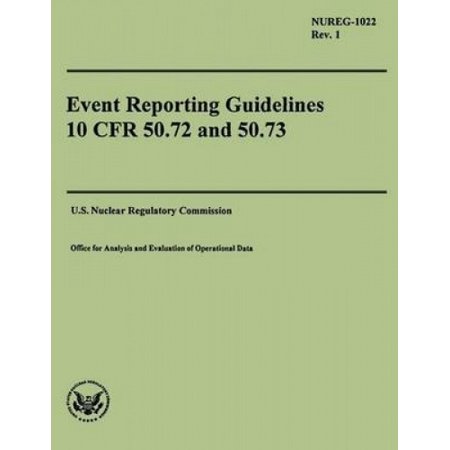Event Reporting Guidelines 10 Cfr 50.72 and 50.73 | Walmart Canada
