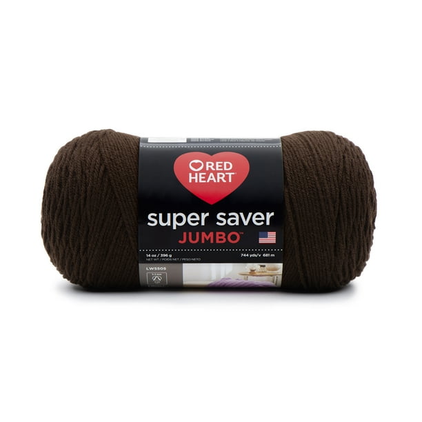 Red Heart Medium Acrylic Brown Yarn, 744 yd - Walmart.com - Walmart.com