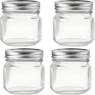 Ball 8oz and 4oz Quilted Crystal Jelly Mason Jars - Pack of 4 (2 - 8oz ...
