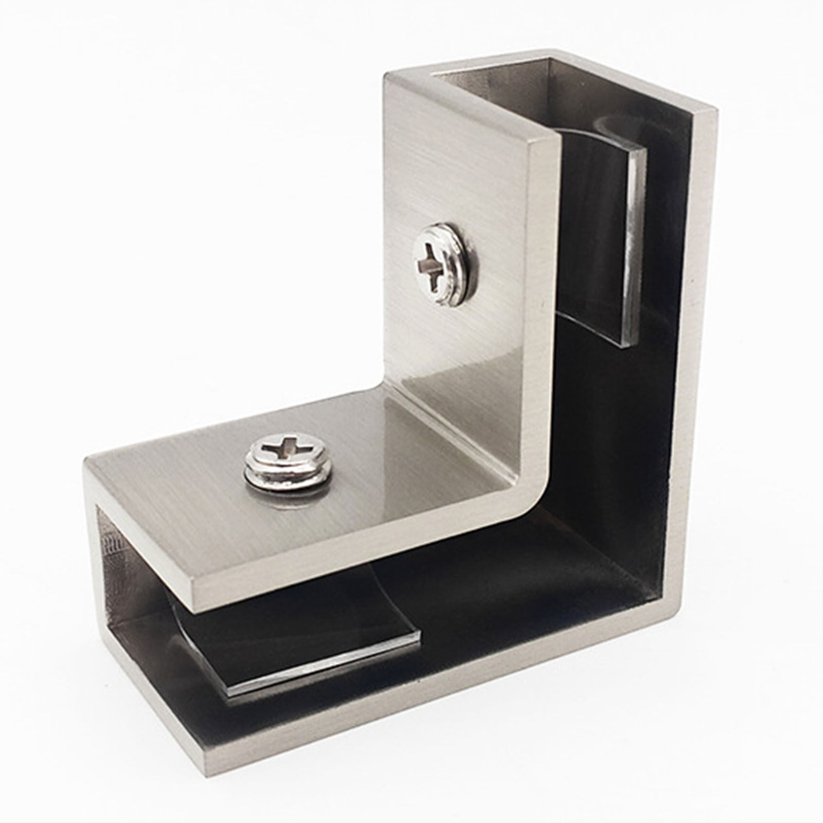 Square 90 Degree Sleeve Over Shower Door Glass Clamp - Walmart.com