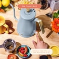 Beautiful 1-Liter Electric Gooseneck Kettle 1200 W, Cornflower Blue by ...
