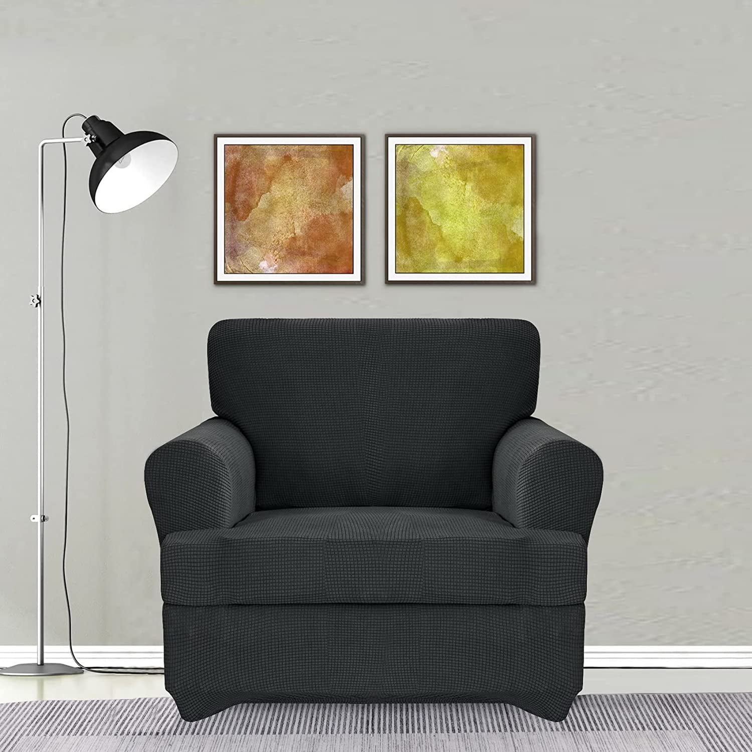 Click here for Kpataubaa 2 Stretch Slip Covers For T-Cushion Sofa... prices