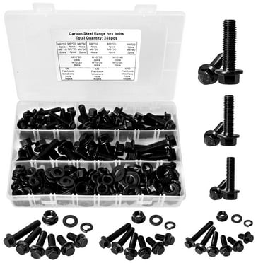 272PCS Heavy Duty Bolts and Nuts Assortment Kit, 1/4, 5/16, 3/8 Machine ...