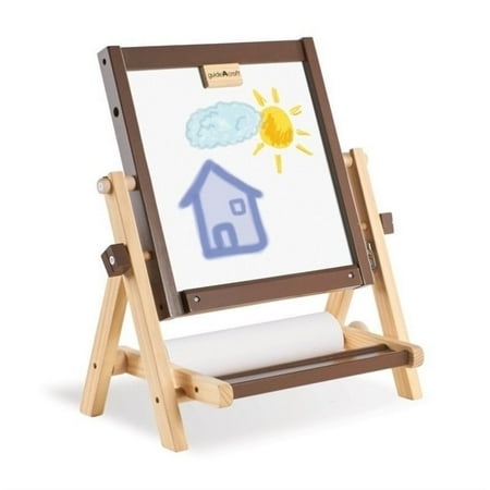 Guidecraft 4-in-1 Flipping Tabletop Art Easel - Dry-Erase Board and ...
