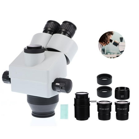 7X-45X 3.5X-90X Simul-Focal Trinocular Microscope Head Zoom Stereo ...