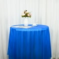 Pesonlook 6 Pack Round Disposable Tablecloths Premium Plastic Table ...