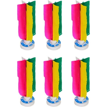6 Pack Colorful Feather Kick Shuttlecock Chinese Jianzi Foot Exercise ...