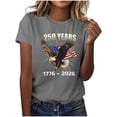 Going Out Tops,Ladies 1776-2026 America Celebration T-Shirt, Short ...