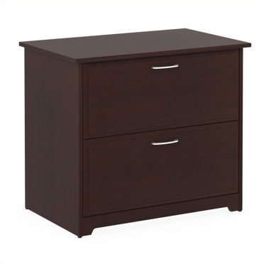 2 Drawers Vertical Wood Composite Lockable Filing Cabinet, Cherry, Letter-Size - Walmart.com