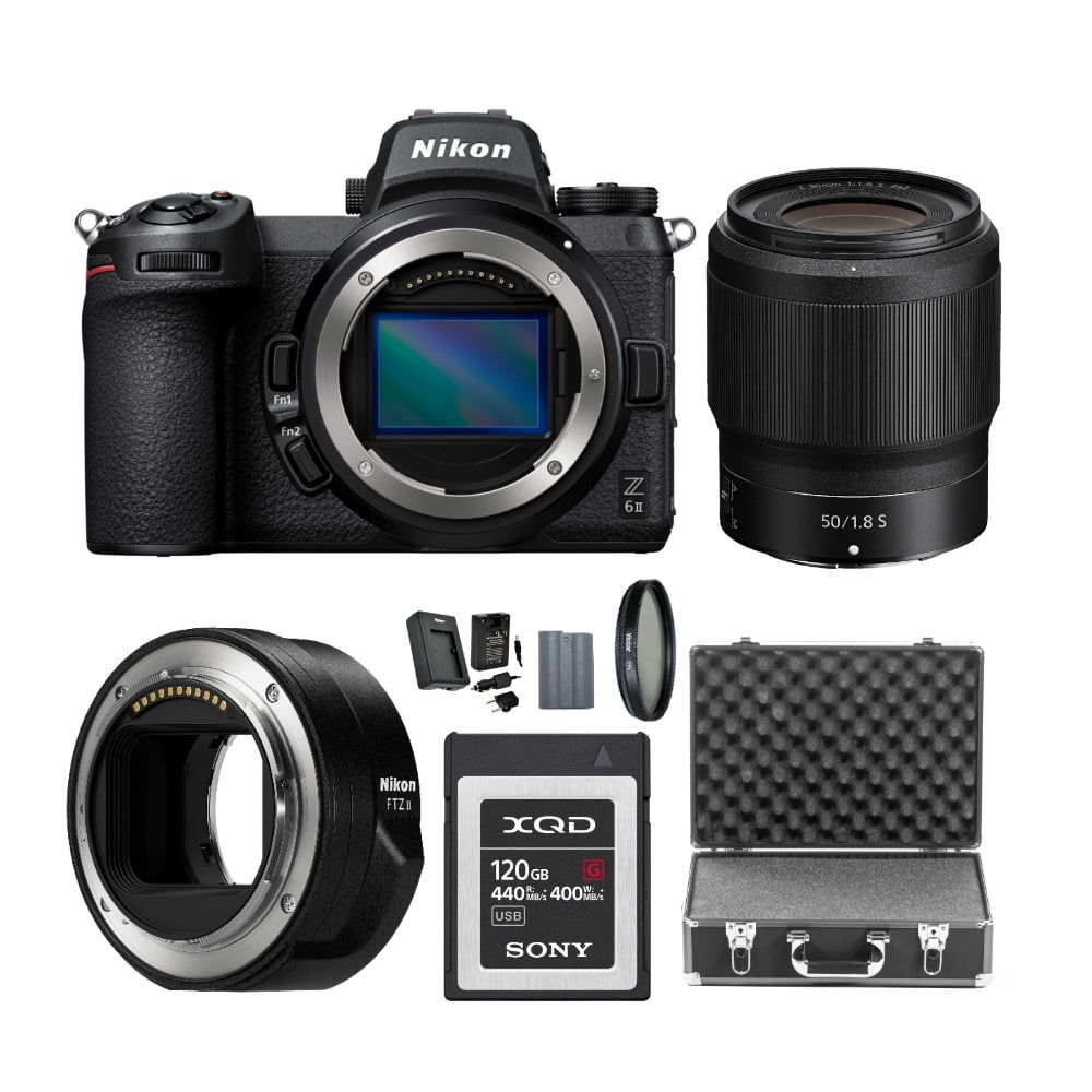 Nikon Z6 II Mirrorless Camera with 50mm f/1.8 Lens & FTZ II Mount ...