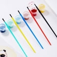 50 Pcs Small Paint Brushes Set Watercolor Nylon Hair Paint Brushes ...
