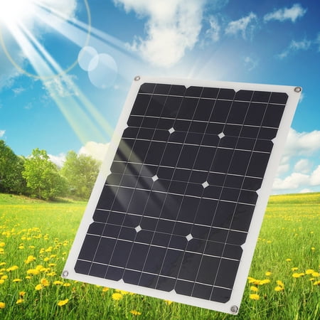 Outdoor Solar Panel,40W 5V SemiFlexible Solar Solar Panel Solar Panel ...