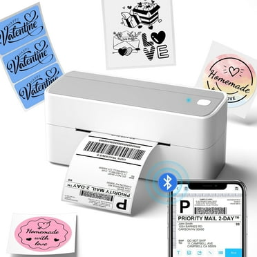MUNBYN 4x6 Shipping Label Printer, Pink Thermal USB Label Printer Maker ...