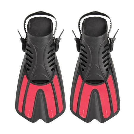 2Pcs Flexible Diving Open Heel Swimming Gear Feet Shoe Foot Flippers ...