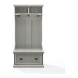 HomeStock Coastal Cottage Hall Tree Gray - Walmart.com