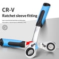 Bidirectional Ratcheting Pass Through Socket Spanner Set Covering 8mm ...