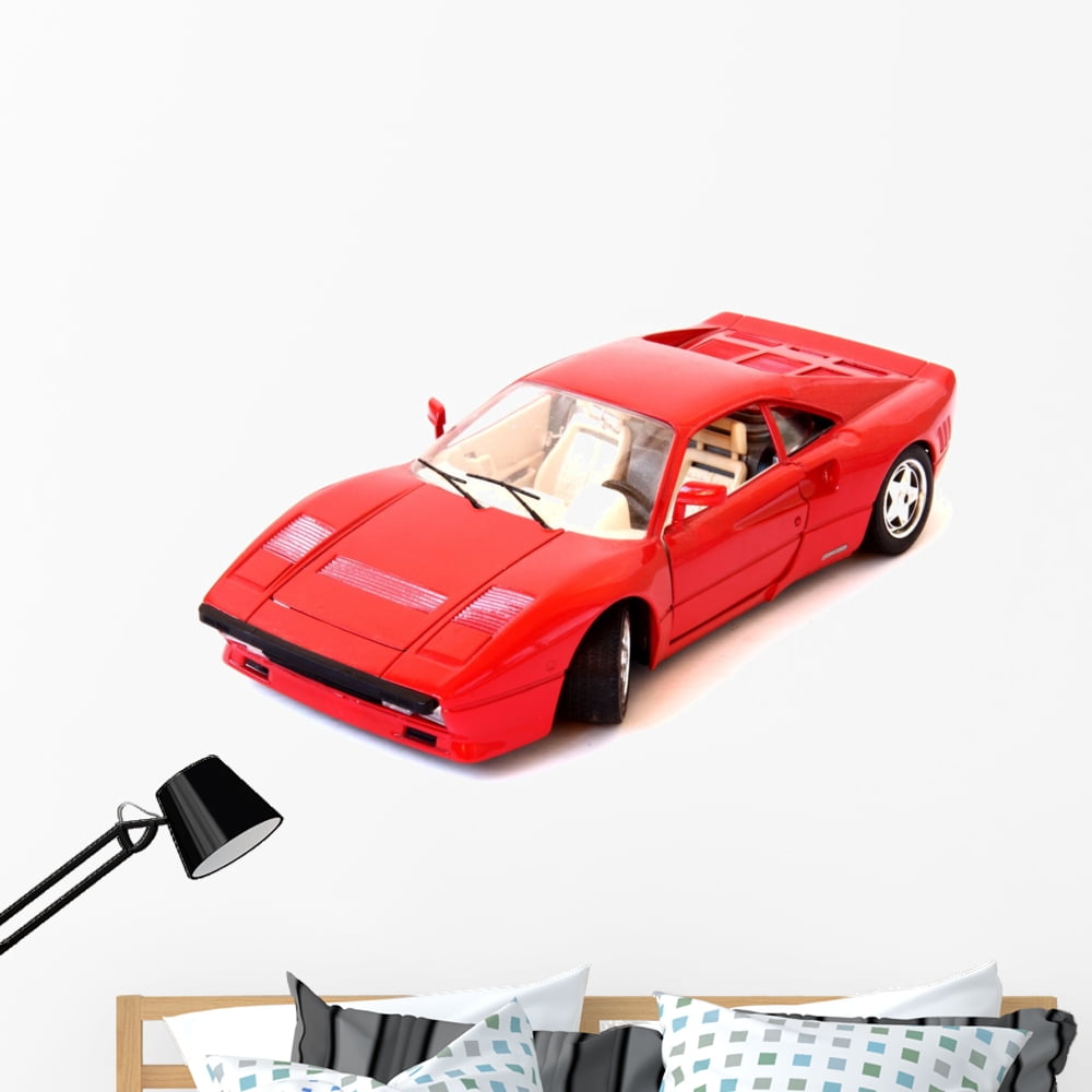 Red Sport Car Wall Decal Sticker, Wallmonkeys Peel & Stick Vinyl ...
