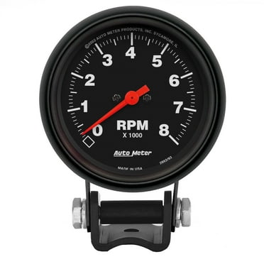 SenDec 160595 Surface-Mount Hour Meter with Tachometer, Model No. 806 ...