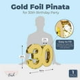 Gold Foil 30th Birthday Pinata, Small Size Party Decorations ...