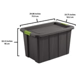 Sterilite Tuff1 Latching 30 Gal Plastic Storage Bins with Lid (4 Pack ...