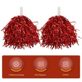 2 Pcs Cheerleader Pom Poms Metallic Foil Textured School Spirit Shakers ...
