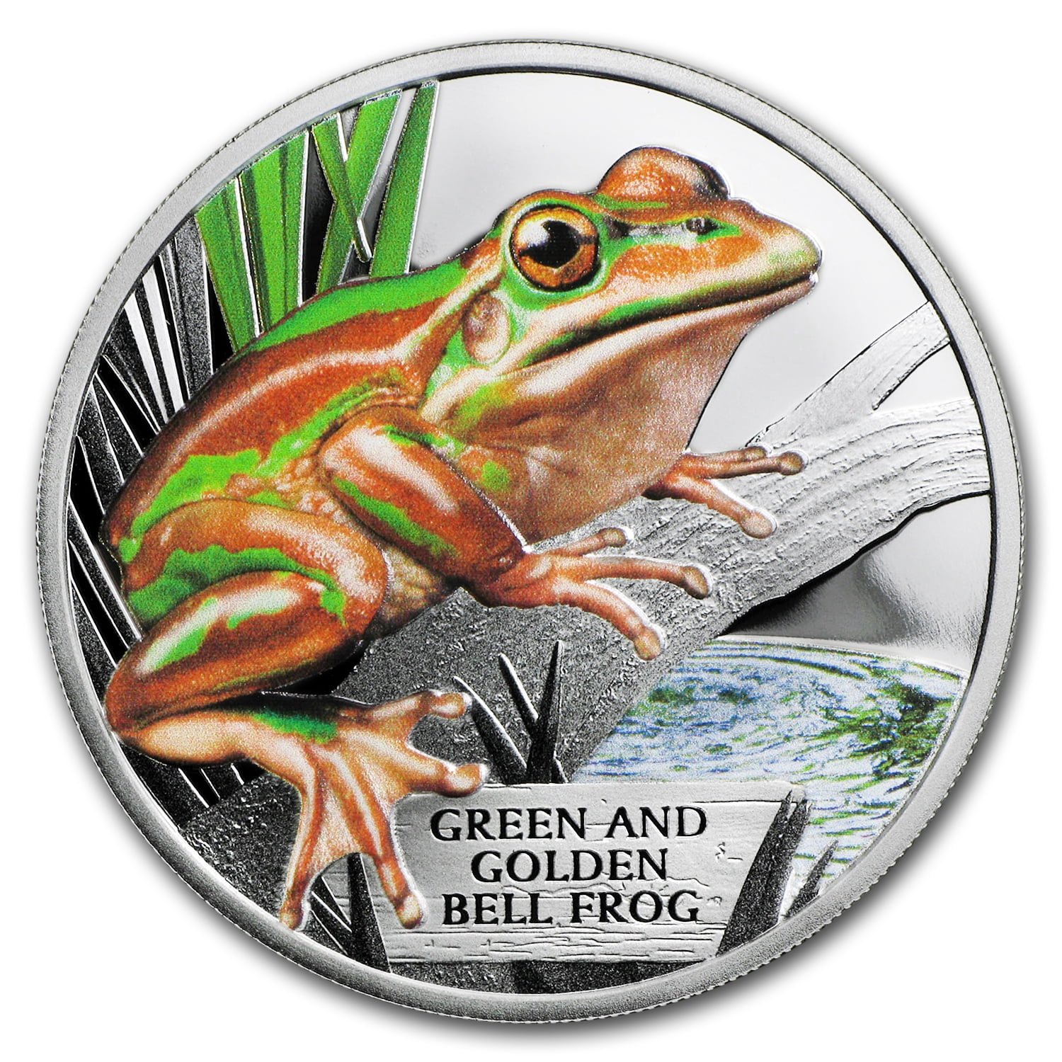 2017 Australia 1 oz Proof Silver Green and Golden Bell Frog - Walmart.com